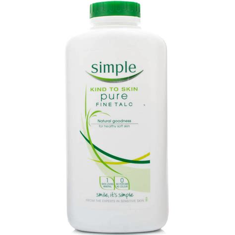 Simple Pure Fine Talcum Powder