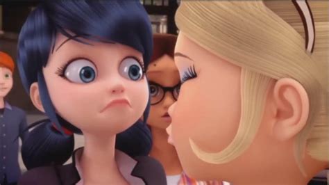 Chloe And Marinettes Friendly Kiss Scene Youtube