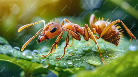 Premium Photo Ant Hard Exoskeleton Industrious Constructing A Complex