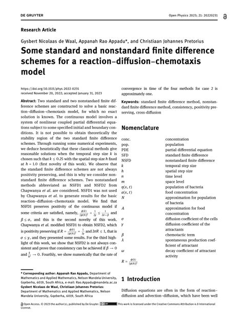 Pdf Some Standard And Nonstandard Finite Difference Schemes For A