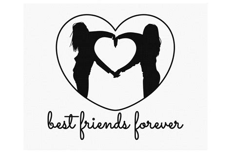 Bff Best Friends Forever Svg Grafika Przez Crafteroks · Creative Fabrica
