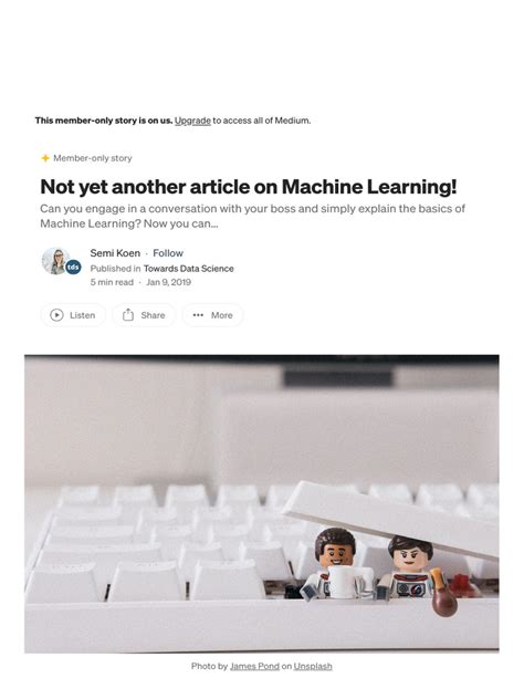 Machine Learning By Semi Koen Towards Data Science Pdf Machine Learning Statistical