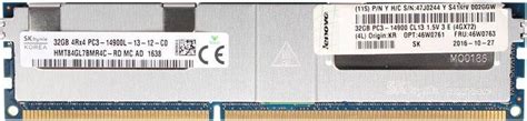 Lenovo Ddr3 Modul 32 Gb Lrdimm 240 Pins 1866 Mhz Pc3 14900 Cl13 15 V