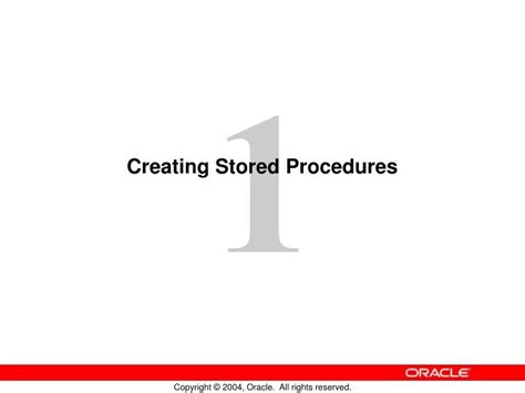 Ppt Creating Stored Procedures Powerpoint Presentation Free Download