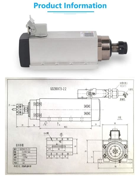 Buy Wholesale China Gdz80x73 22 22kw Air Cooled Spindle Motor