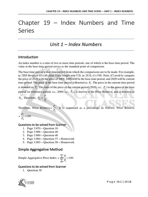 Chapter 19 Index Numbers And Time Series Fast Track Download Free Chapter 19 Index Numbers And Time Series Fast Track Download Free