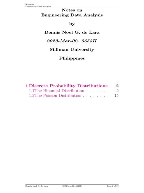 engineering data analysis 1 pdf poisson distribution teaching