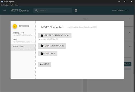 Mqtt Explorer Is Unable To Verify The First Certificate Nordic Qanda