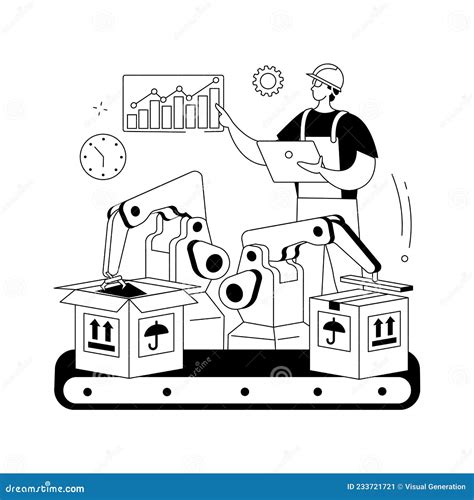 Labor Substitution Abstract Concept Vector Illustration Stock Vector