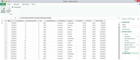 Automatically Ranged Date Table Using Dax And M Kasper On Bi