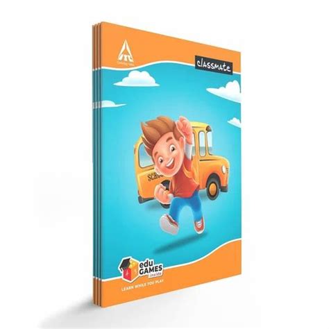 Printed Laminated Paper Cover Classmate Notebook Four Lines A4 At
