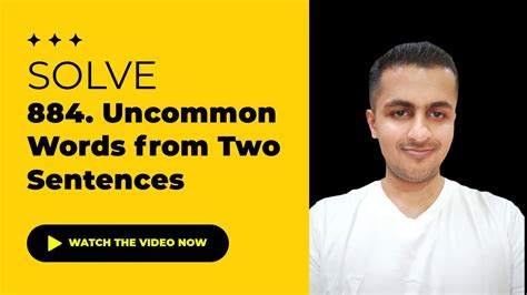 Solve 884 Uncommon Words From Two Sentences Java And C Solutions