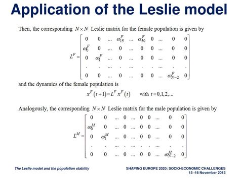 Ppt The Leslie Model And The Population Stability An Application