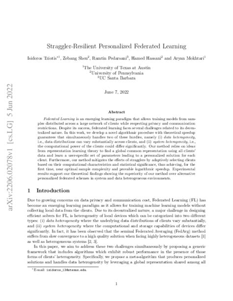 pdf personalized federated learning with straggler resilience