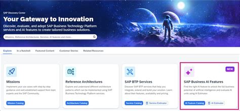 Sap Discovery Center Innovations Ai Features Ter Sap Community