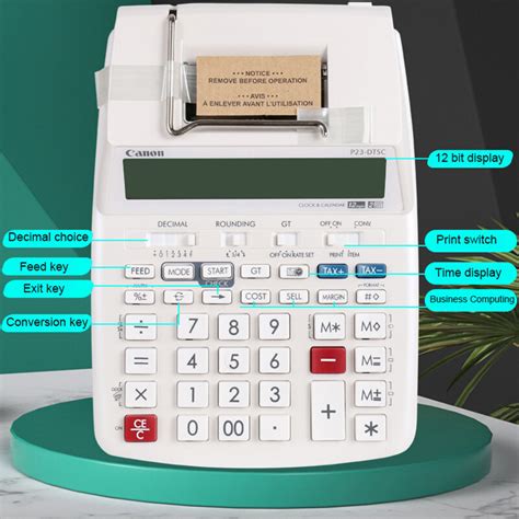P23 Dtsc 높은 출력 과학 계산기 은행 회계 및 재무 금융 계산기 코드 프린터 학교 및 교육 용품