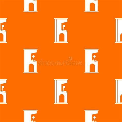 Retro Style Arcade Game Machine Pattern Seamless Stock Vector