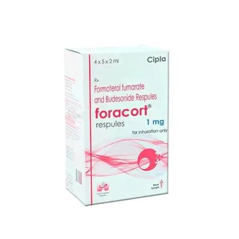 Foracort Respules 1 Mg Formoterol Budesonide Online At Best Price