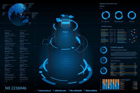 abstract data analysis column futuristic elements 691356 vector art at vecteezy
