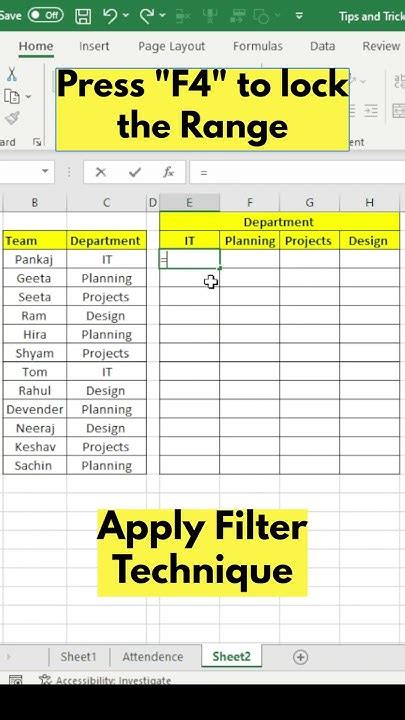 Excel Pro Trick Filter Data Dynamically With Excel Filter Function