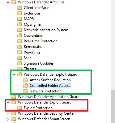 Windows 10 1709 Fall Creators Update Controlled Folder Access Bytes Of Helpful Information