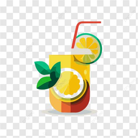 다채로운 벡터 칵테일 빨대 Psd 일러스트와 함께 흰색 배경에 리모네이드의 단순한 다채로운 아이콘 그림자 없음 작은 프레임 중앙 Png 일러스트 및 벡터 에 대한