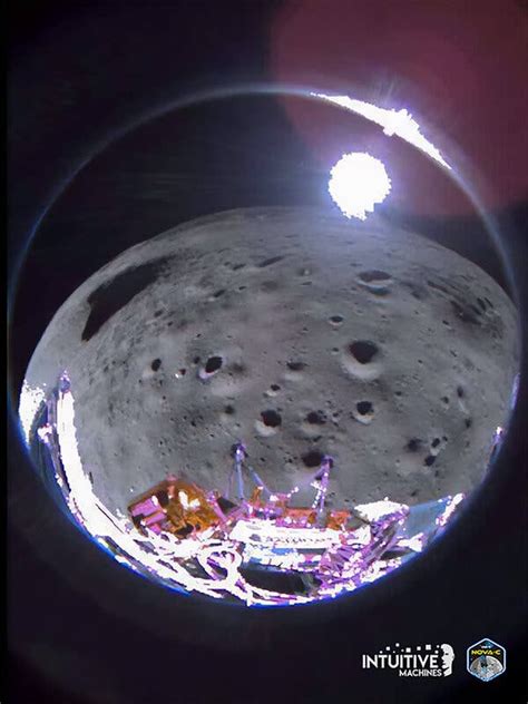 Odysseus Moon Lander Sends Photos Home Before Spacecraft Likely Dies