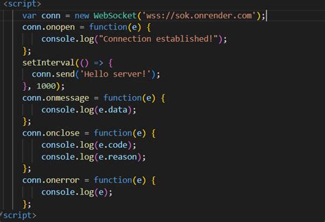 Connect Via Websockets Render