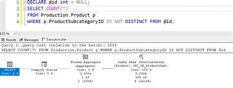 sql is [not] distinct from predicate in sql server 2022