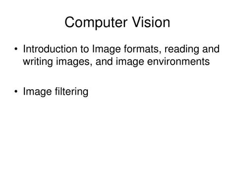 PPT Computer Vision PowerPoint Presentation Free Download ID 1778160