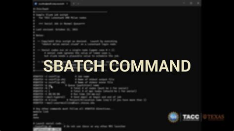 Sbatch Command Youtube