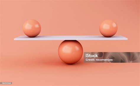 3d 분야는 시 소에 균형입니다 균형에 대한 스톡 사진 및 기타 이미지 균형 개념 안정성 Istock