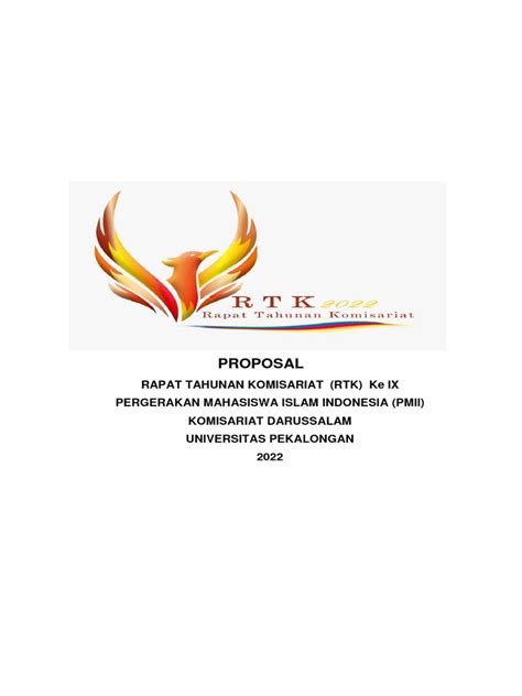 Proposal Rtk 2022 Pdf Karier And Perkembangan