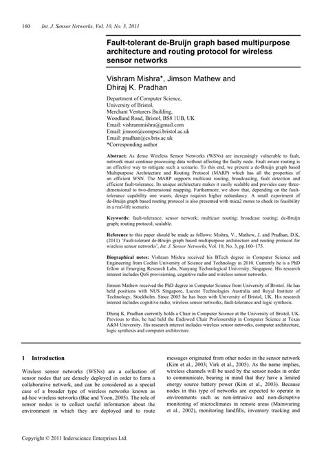Pdf Fault Tolerant De Bruijn Graph Based Multipurpose Architecture