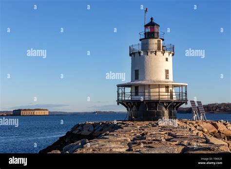 Spring Point Lighthouse Portland Maine Spring Point Ledge Light By