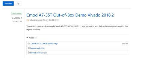 cmod a7 35t demo project project vault digilent forum