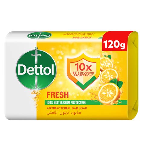 Dettol Fresh Bar Soap Citrus And Orange Blossom Scent 120g