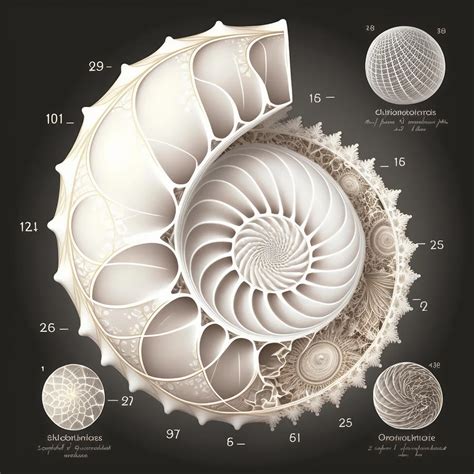 White Pearl Fibonacci Golden Ratio Style Drawing By Ragana Design Pixels