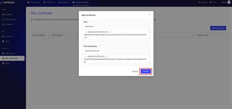 SSL Certificate APIPark Docs