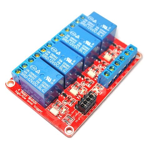 Risym Way Relay Module With Optocoupler Isolation V Four Way Support High And Low Level