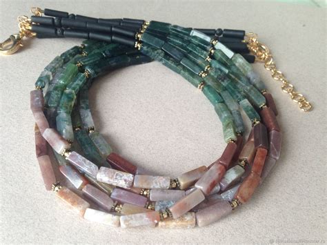 Бусы из агата Лесные сказки купить или заказать в интернет магазине на Ярмарке Мастеров