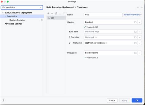 C How To Change Compiler On Clion From Clang To Gcc On MacOS