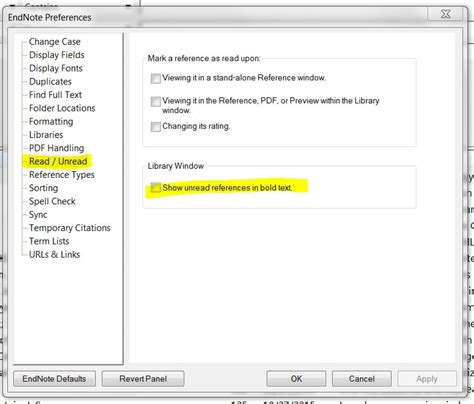 bold entries in the display library endnote how to discourse