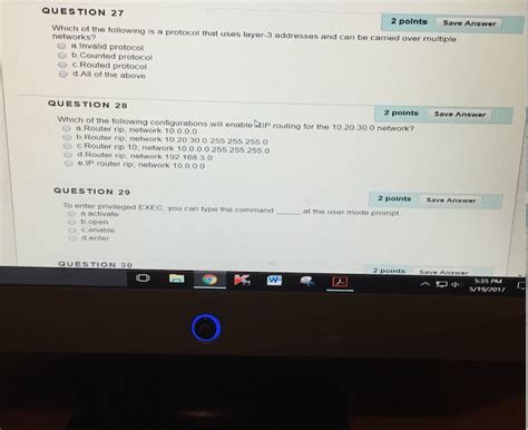 Solved Which Of The Following Is A Protocol That Uses