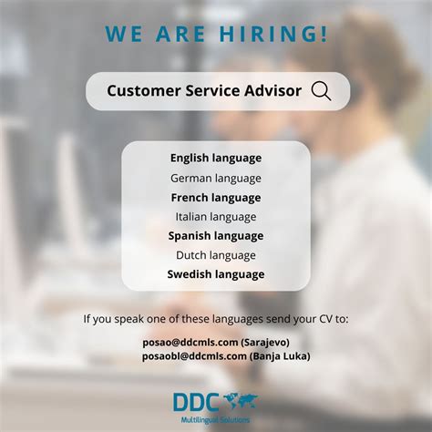 Ddc Mls On Linkedin Customerservice Newopportunity Multilingualcompany Ddc Mls On Linkedin Customerservice Newopportunity Multilingualcompany