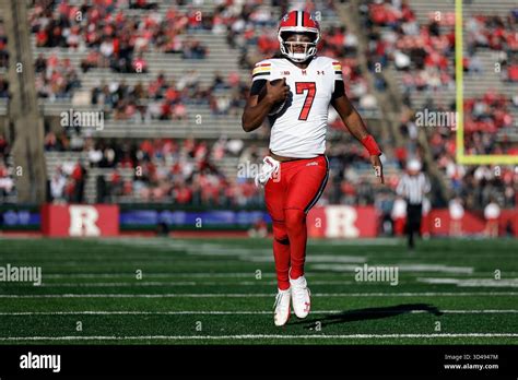 Maryland Quarterback Malik Washington 7 Runs With The Ball For A