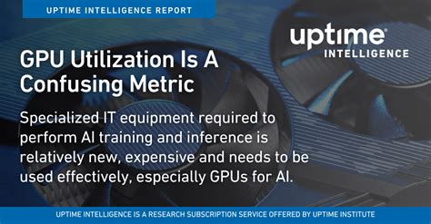 Gpu Utilization Is A Confusing Metric Uptime Institute