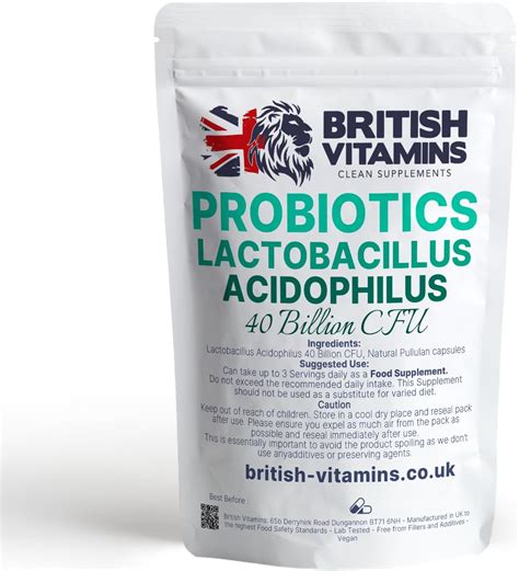 Active Probiotic Lactobacillus Acidophilus 40 Billion Cfu Vaginal Health Vegan 120 Capsules