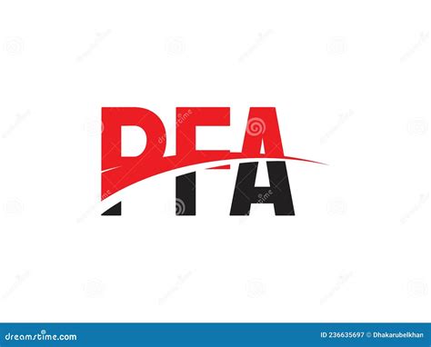 Pfa Letter Initial Logo Design Vector Illustration Stock Vector Illustration Of Font Isolated
