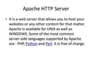 Introduction To Xampp PPTX